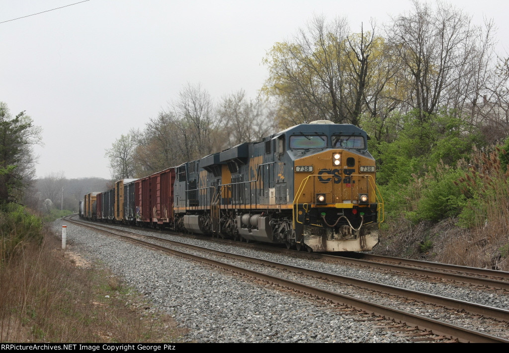CSX 738 at Rosedale, MD